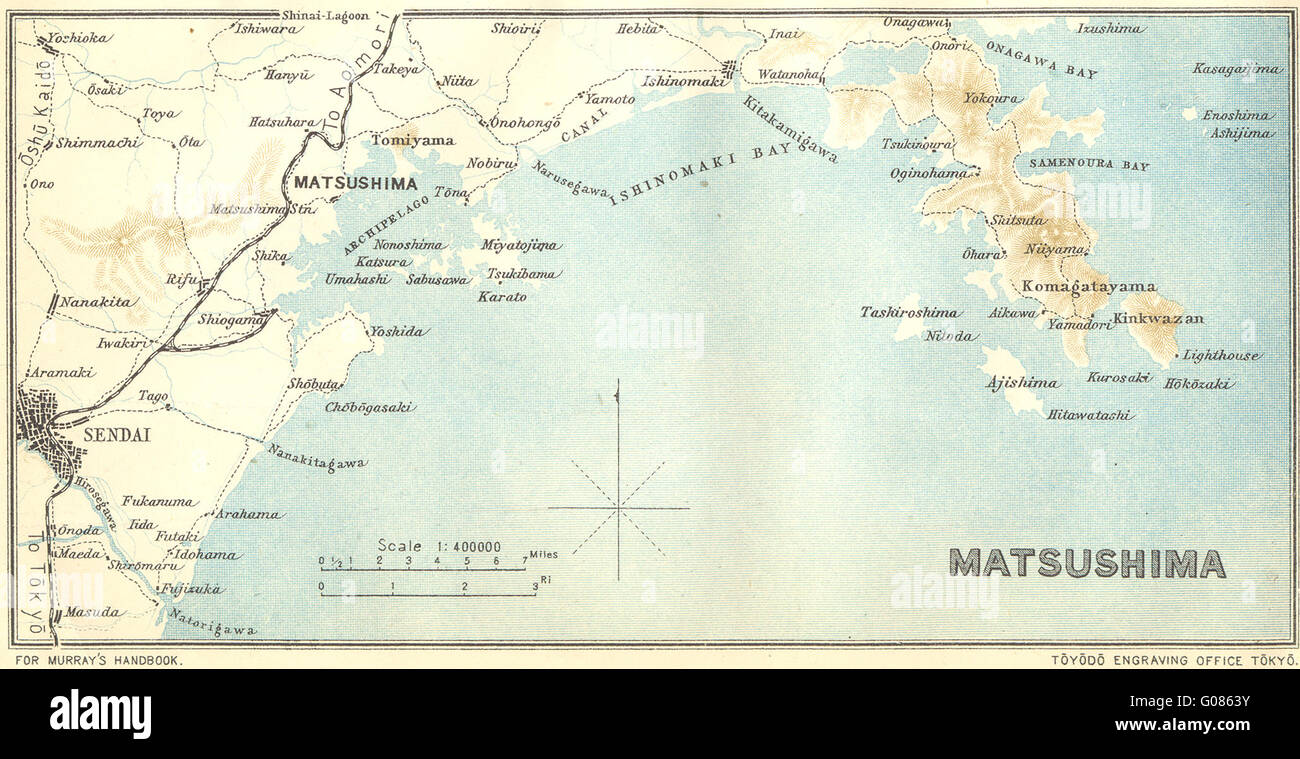 Matsushima map hi-res stock photography and images - Alamy