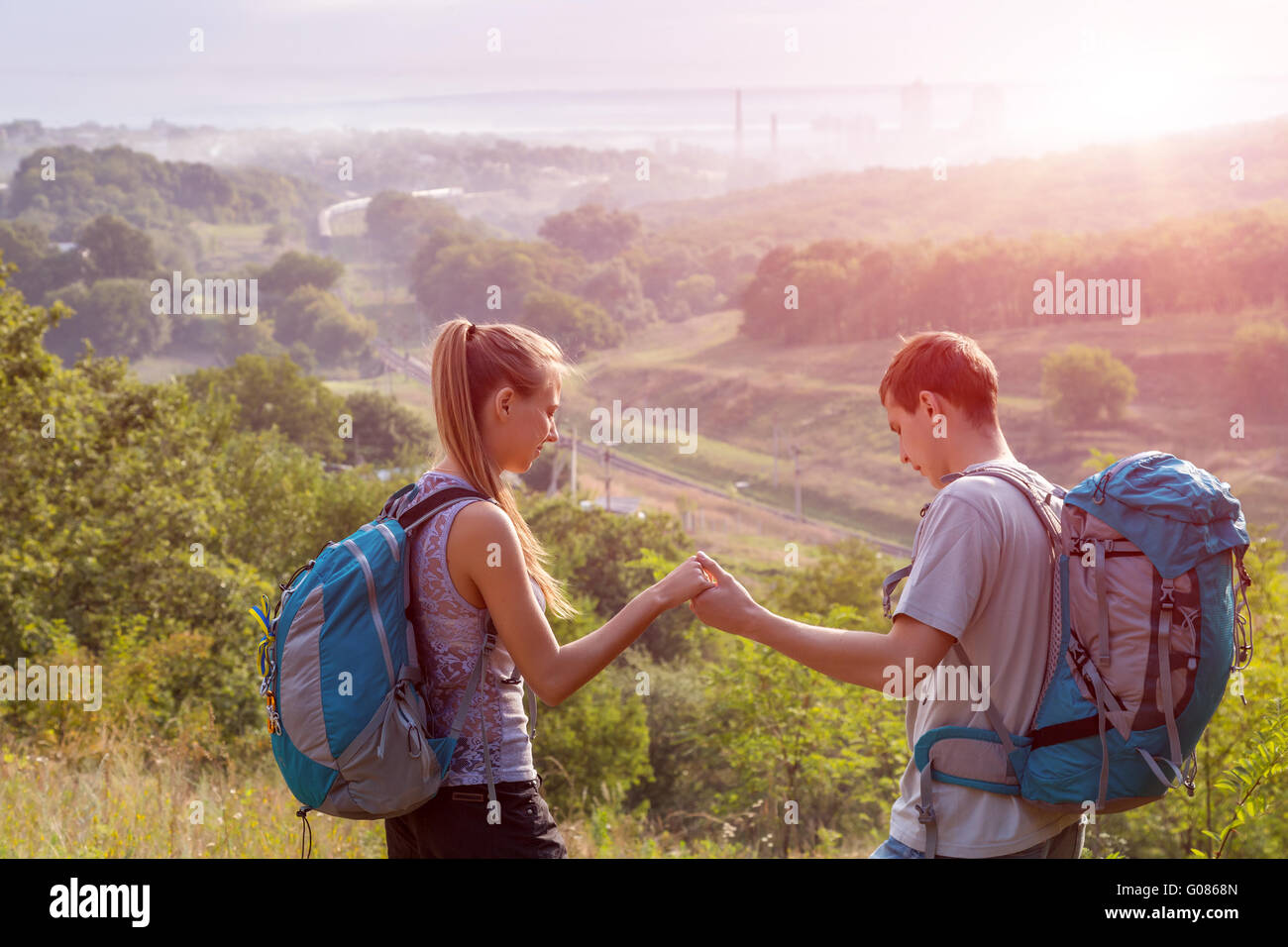 Young People Travelling Stock Photo - Alamy