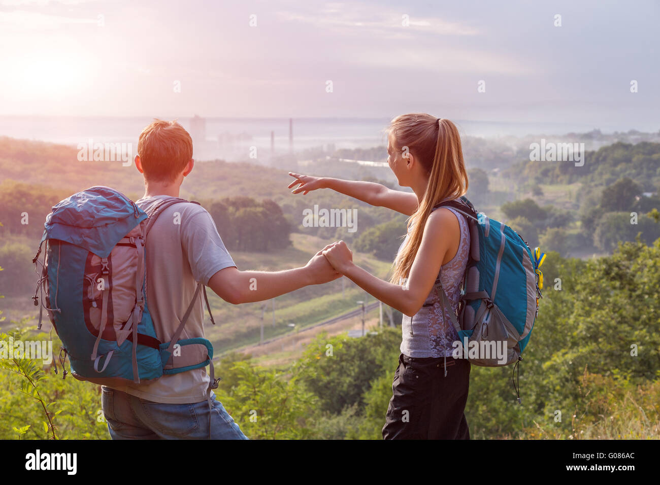 Young person travelling view hi-res stock photography and images - Alamy