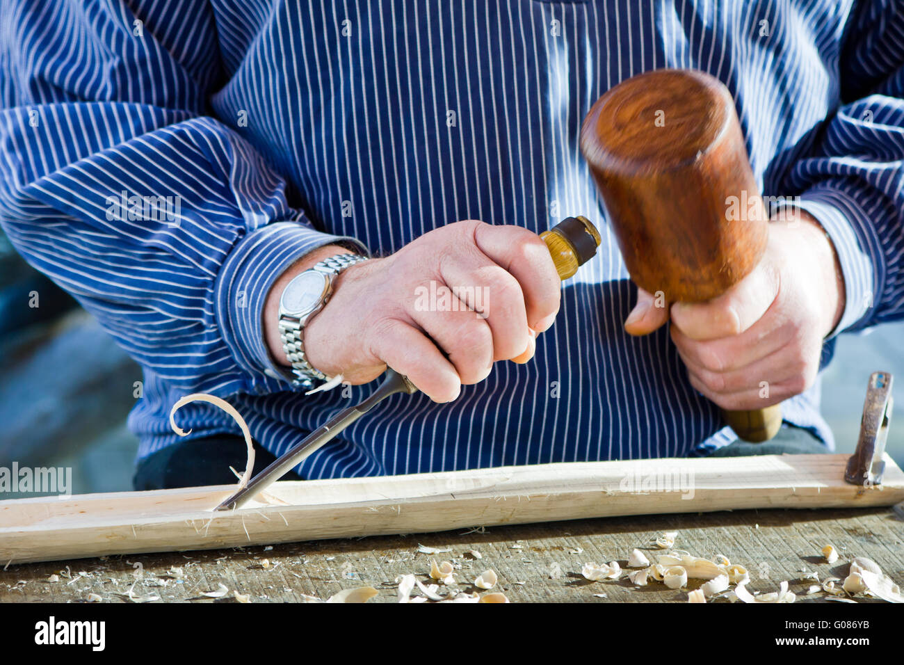 Gouge Wood Chisel Carpenter Tool Stock Photos & Gouge Wood Chisel ...