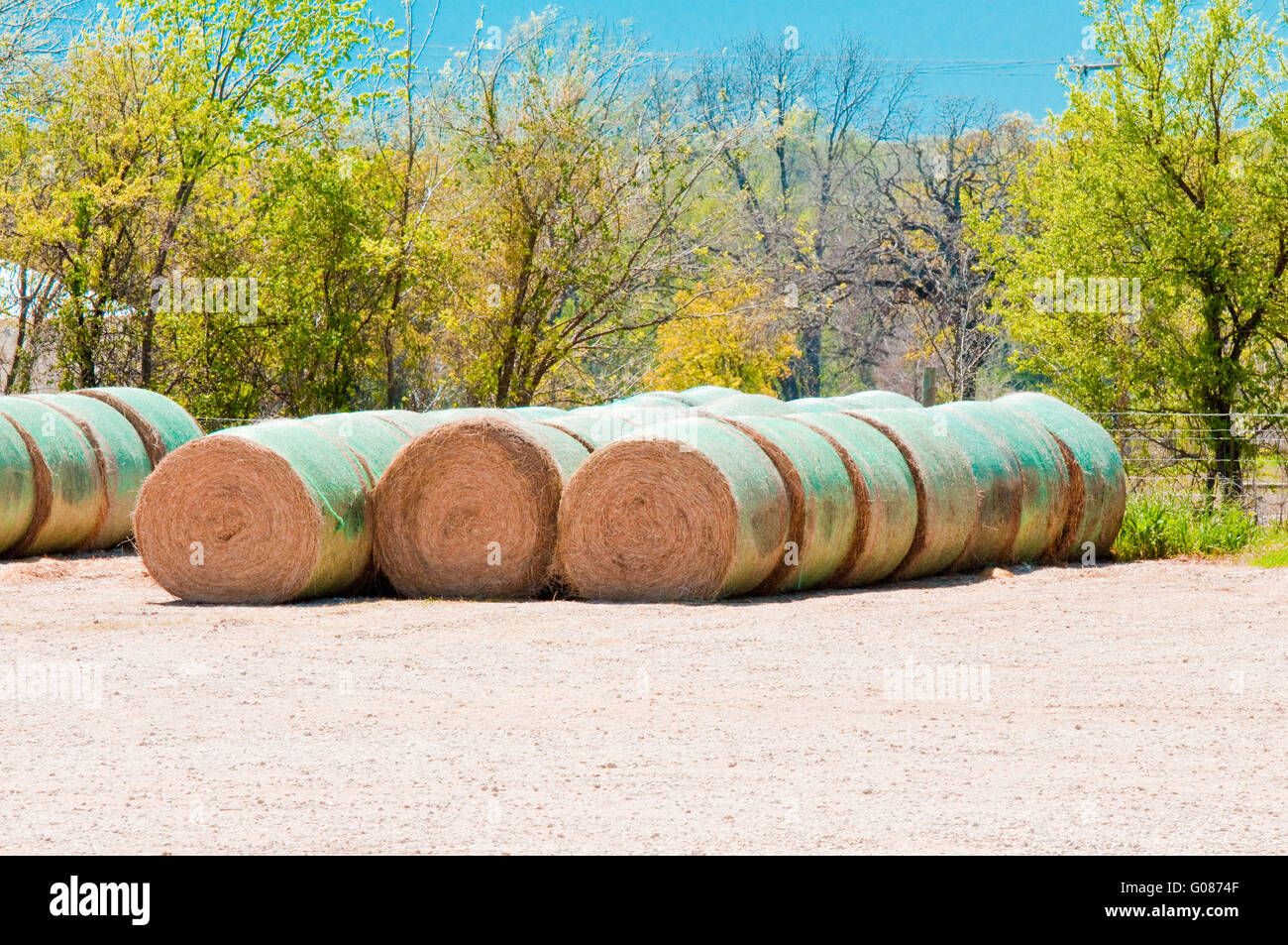 Hay bales harvesting on hi-res stock photography and images - Alamy