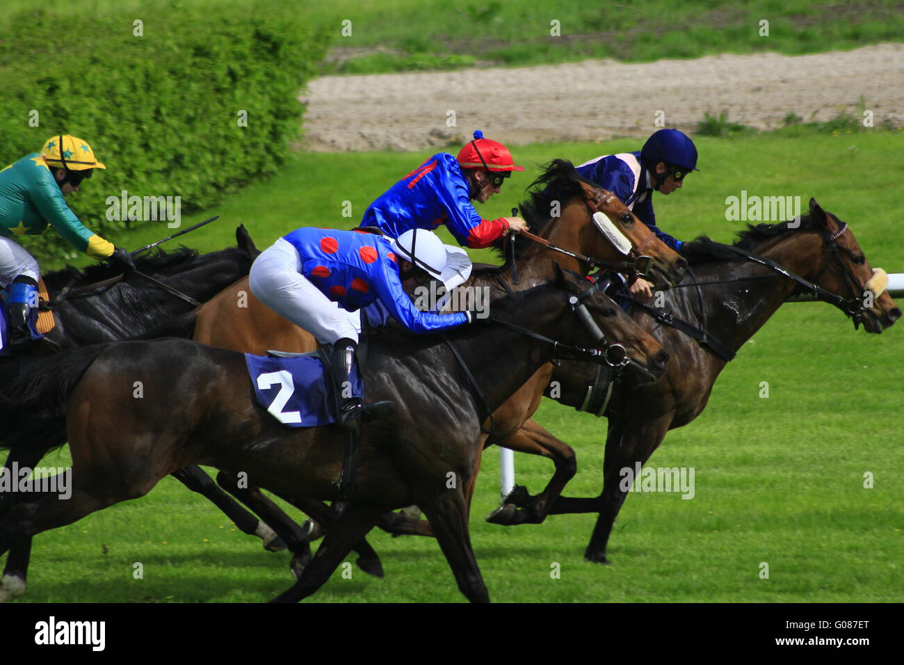 Green jockey hi-res stock photography and images - Alamy
