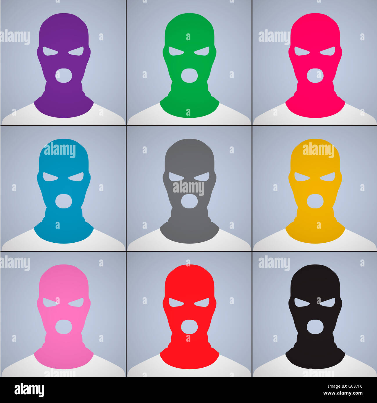 The anonymous author of avatars in a cap-mask Stock Photo - Alamy