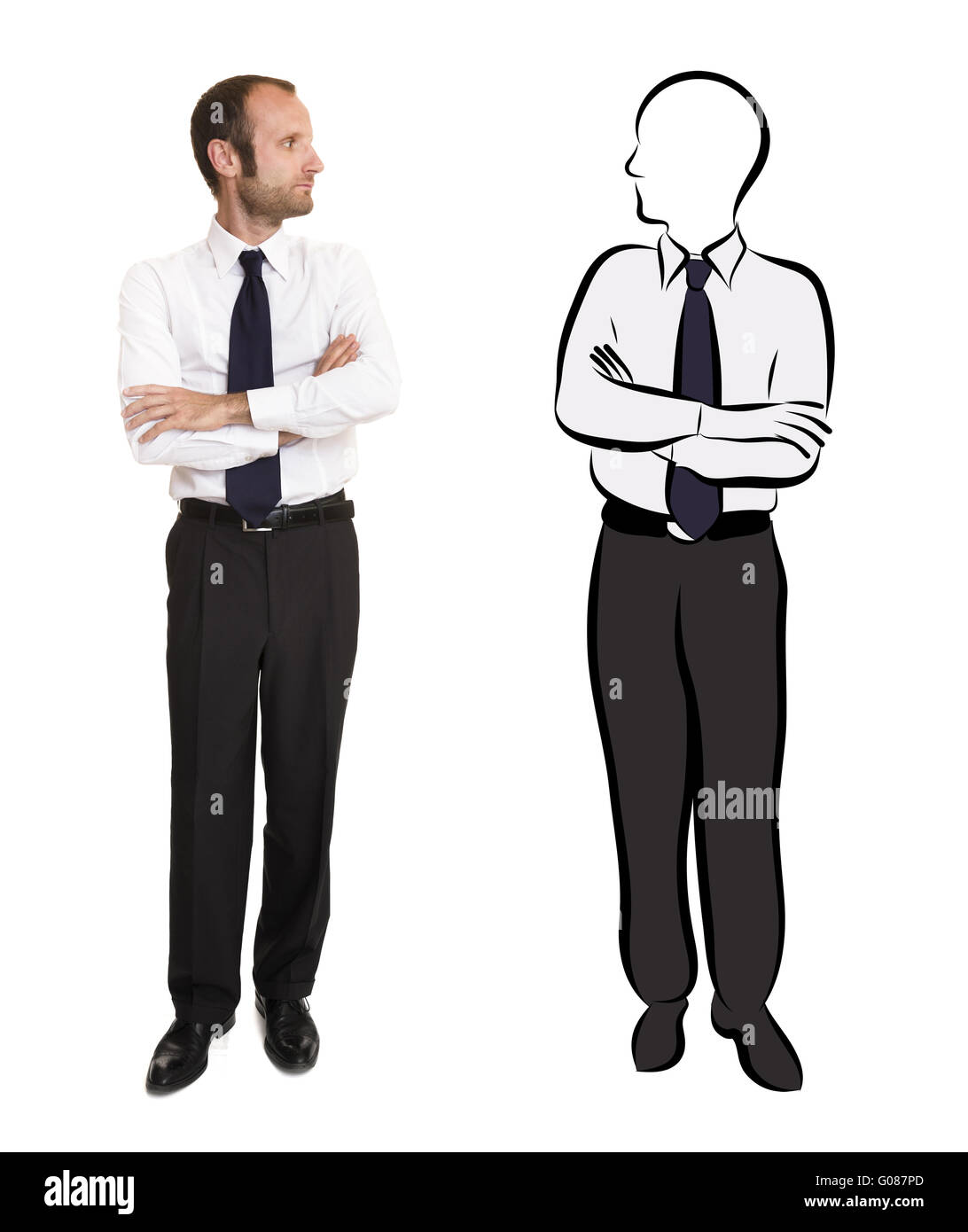 Leader worried Cut Out Stock Images & Pictures - Alamy