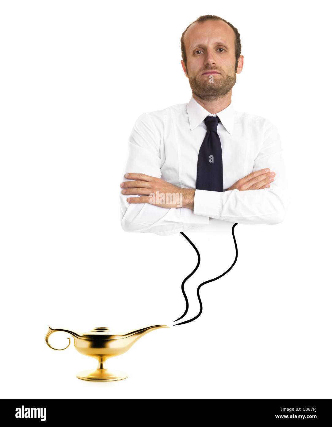 Genius businessman, business concepts Stock Photo - Alamy