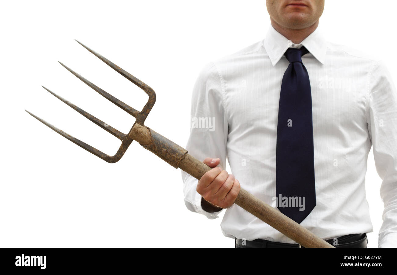 Aggressive and angry businessman, business failure concepts Stock Photo ...