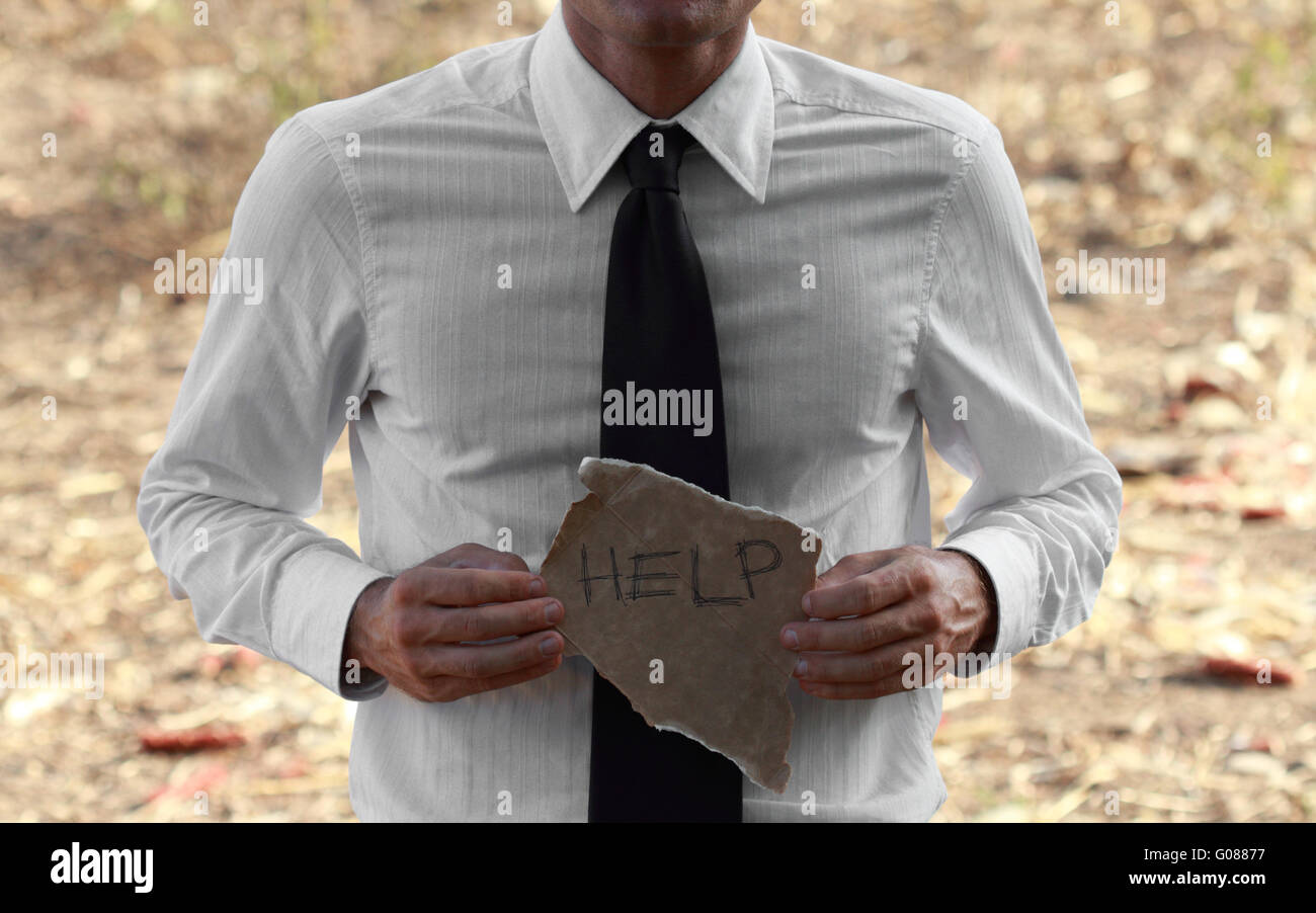 Businessman asking help hi-res stock photography and images - Alamy