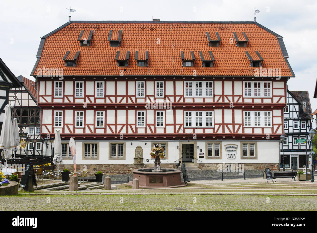 Old Town Hall, City of Wolfhagen, Germany Stock Photo - Alamy