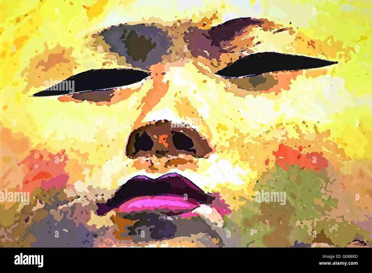 Abstract art person portrait hi-res stock photography and images - Alamy