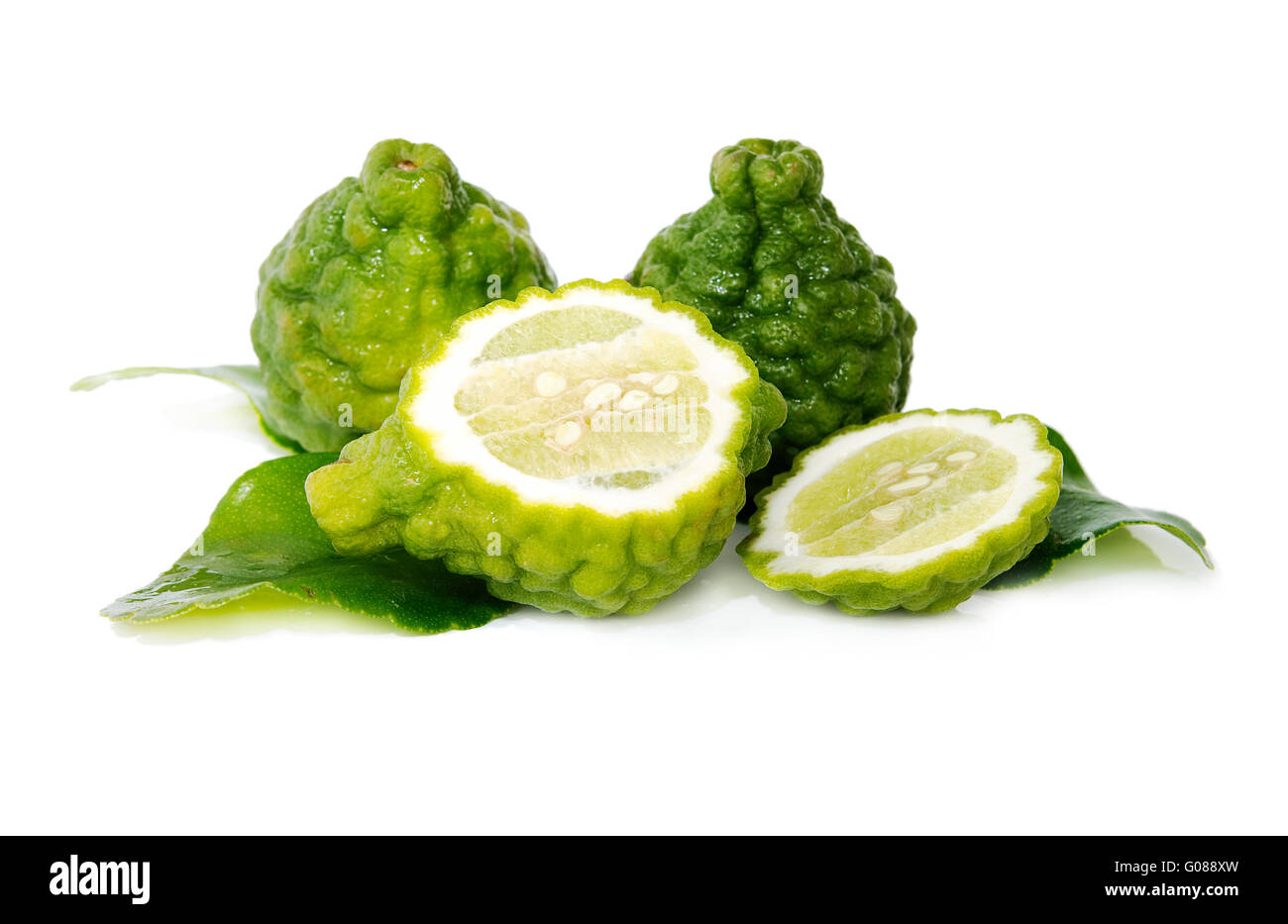 Kafir lime leaf hi-res stock photography and images - Alamy