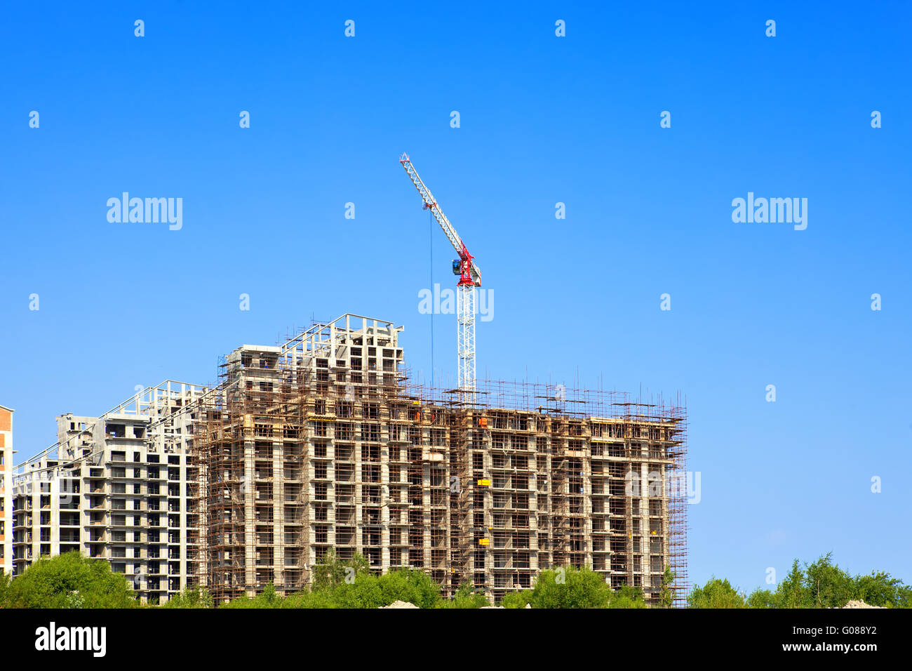 Work on a building area. Industry construction Stock Photo - Alamy