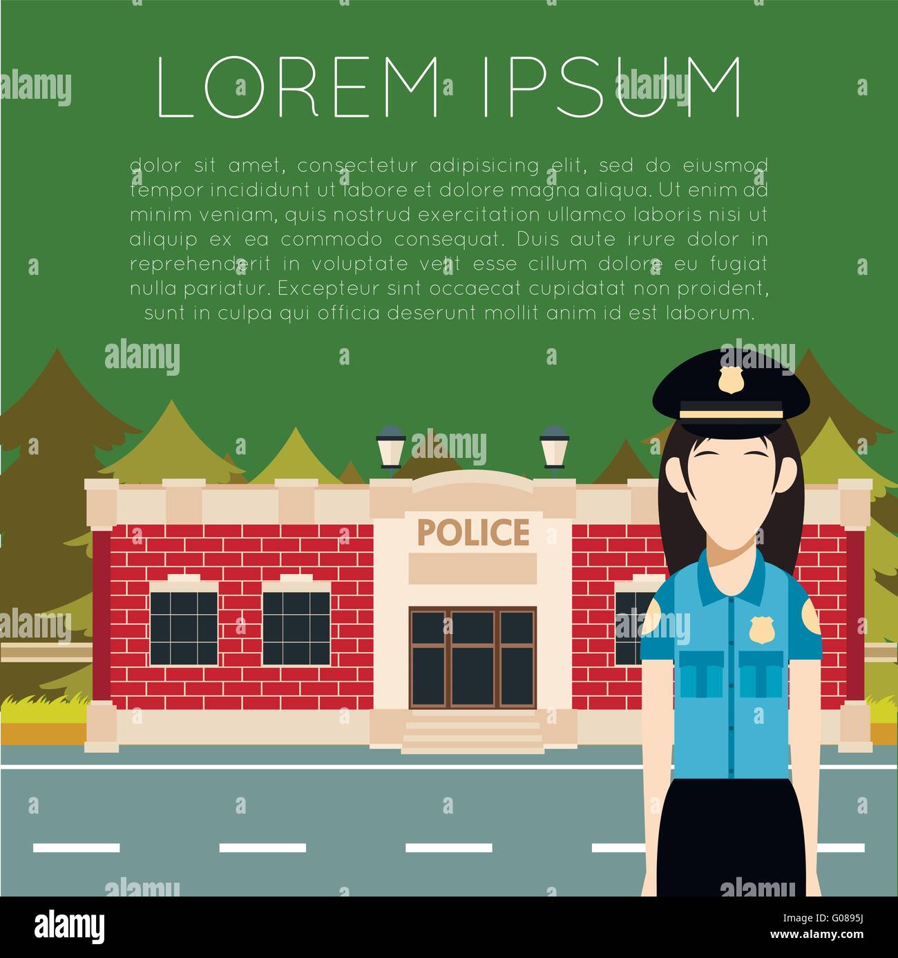 Police Department Banner3 Stock Vector Image & Art - Alamy