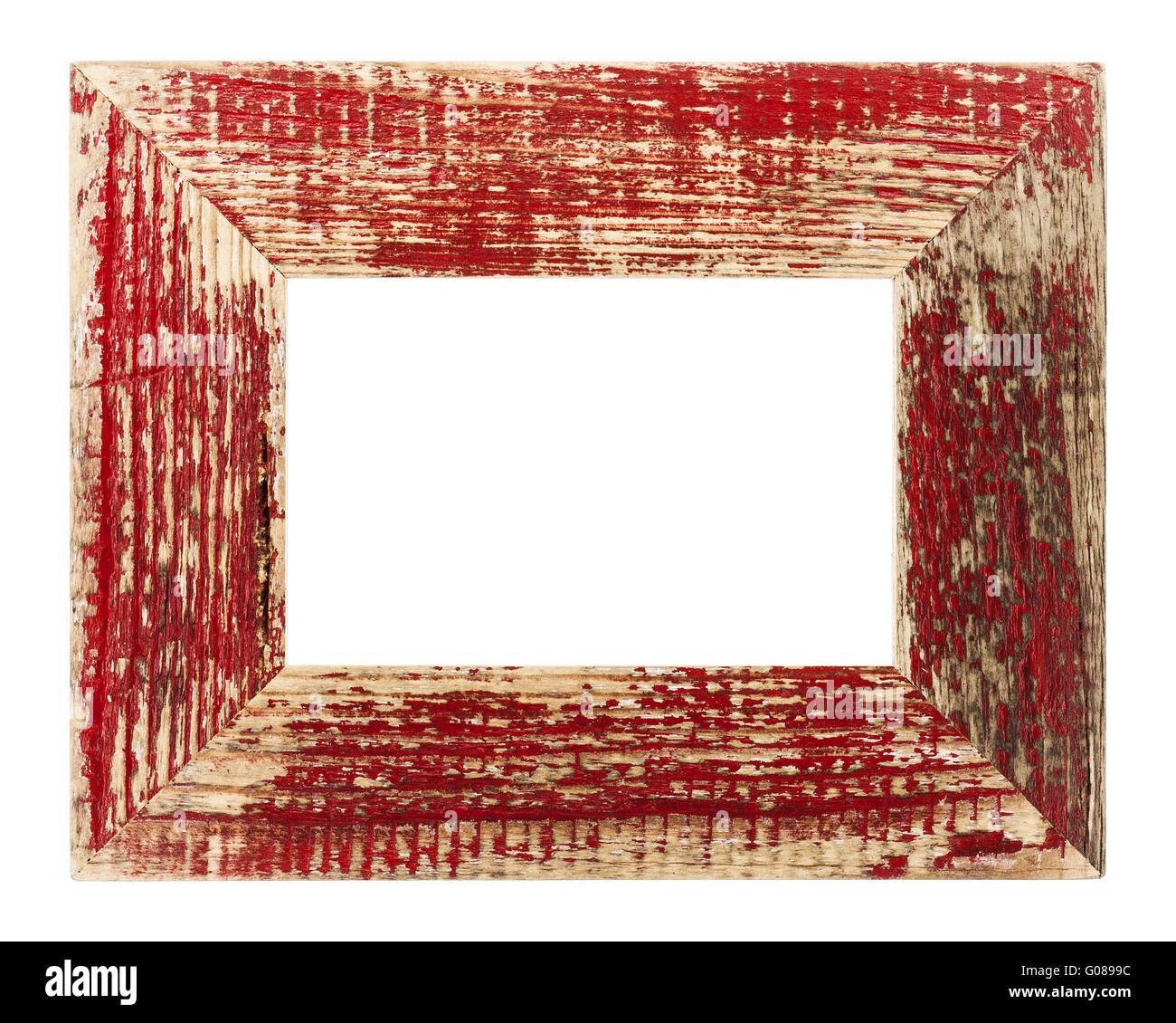 Vintage red picture frame isolated Stock Photo - Alamy