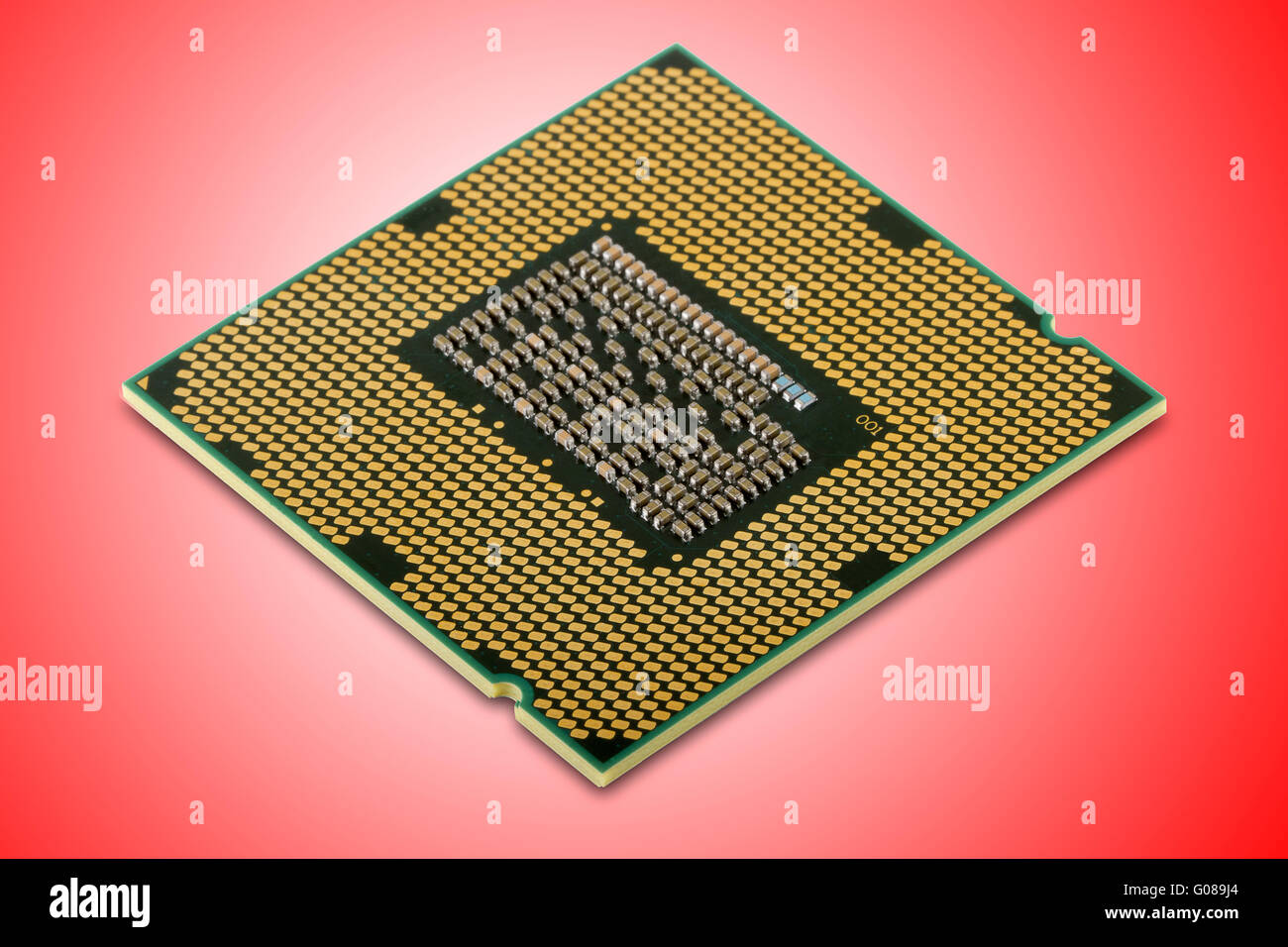 Central processor unit, isolated on red background Stock Photo - Alamy