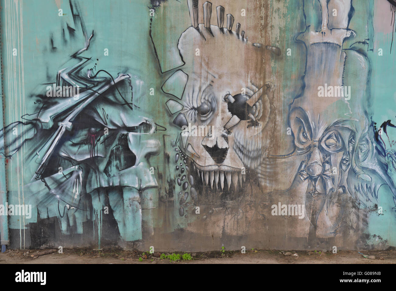 Szczecin (Poland) | Graffiti on the wall Stock Photo - Alamy