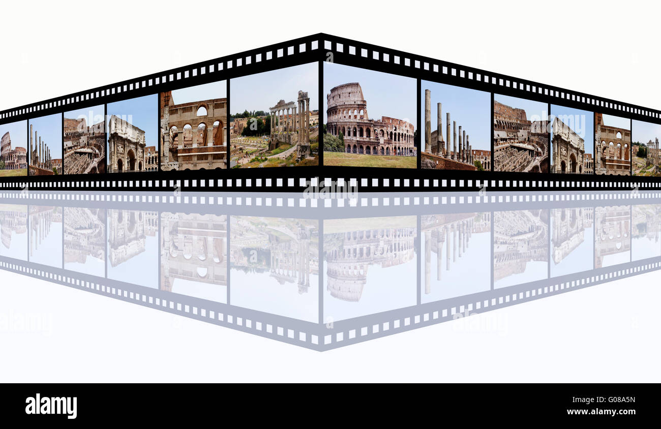 Collage landmarks rome italy hi-res stock photography and images - Alamy