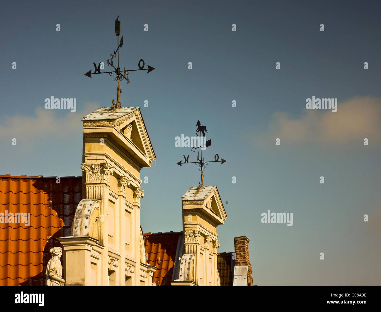 Roof gables of historic houses hi-res stock photography and images - Alamy