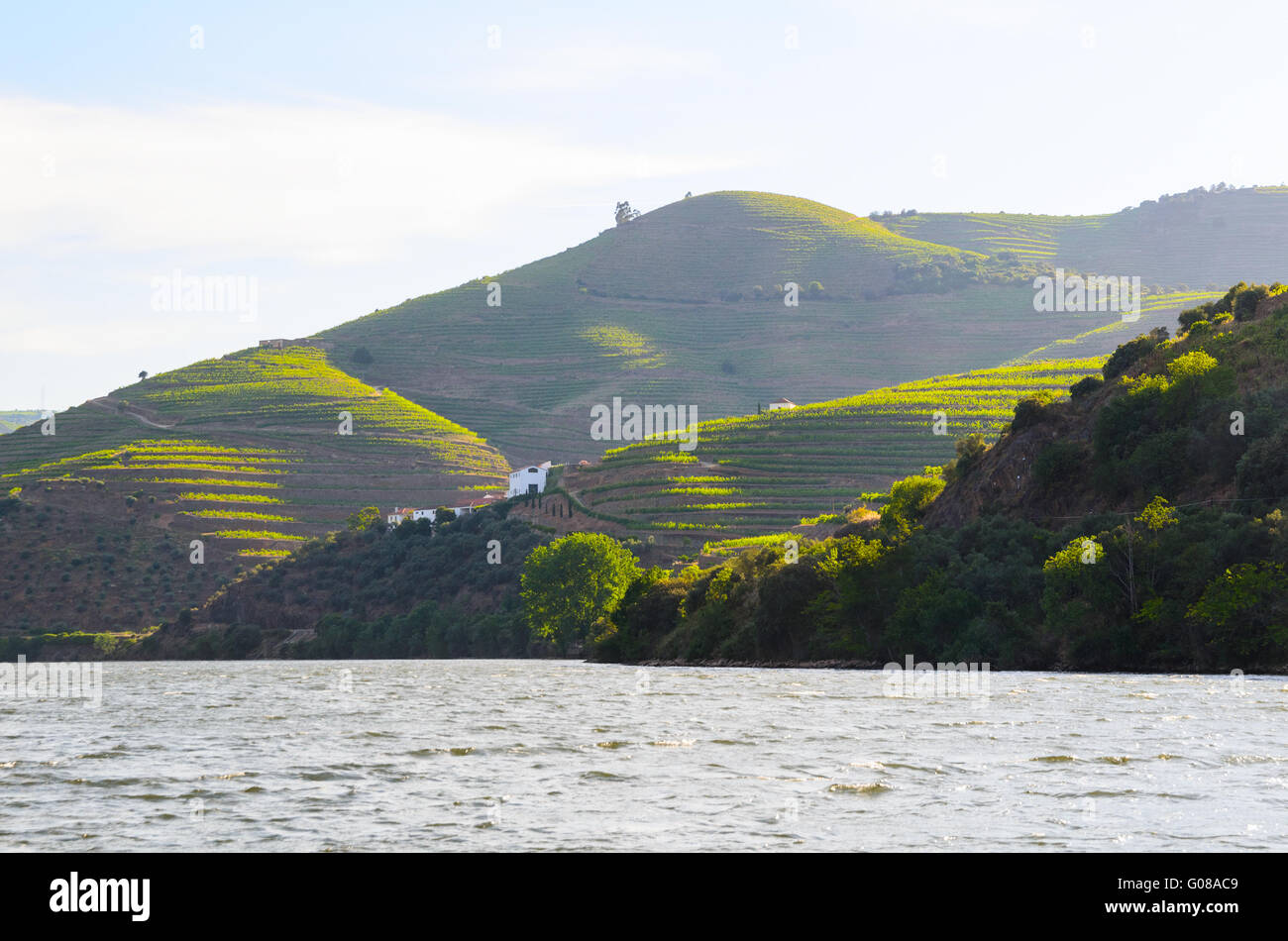 River green hills portugal hi-res stock photography and images - Alamy