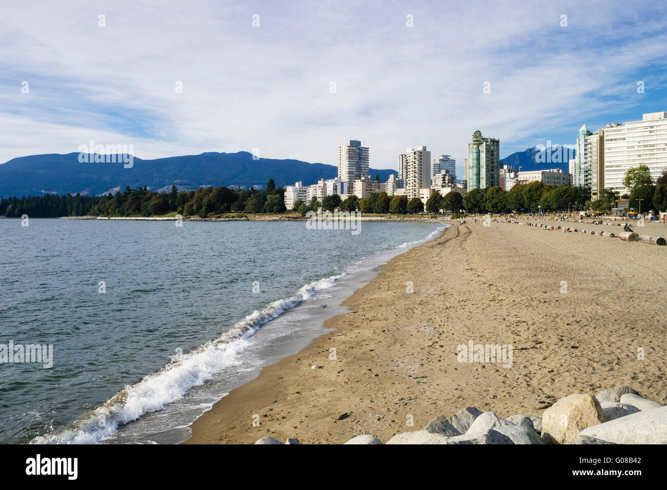 English Bay beach, Vancouver, British Columbia, Canada, North America ...