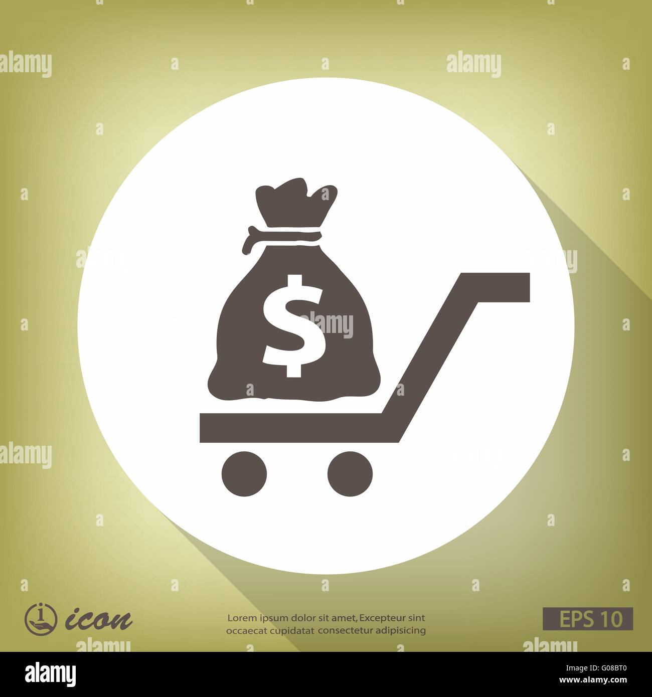 Pictograph of money. Vector concept illustration for design. Eps 10 ...