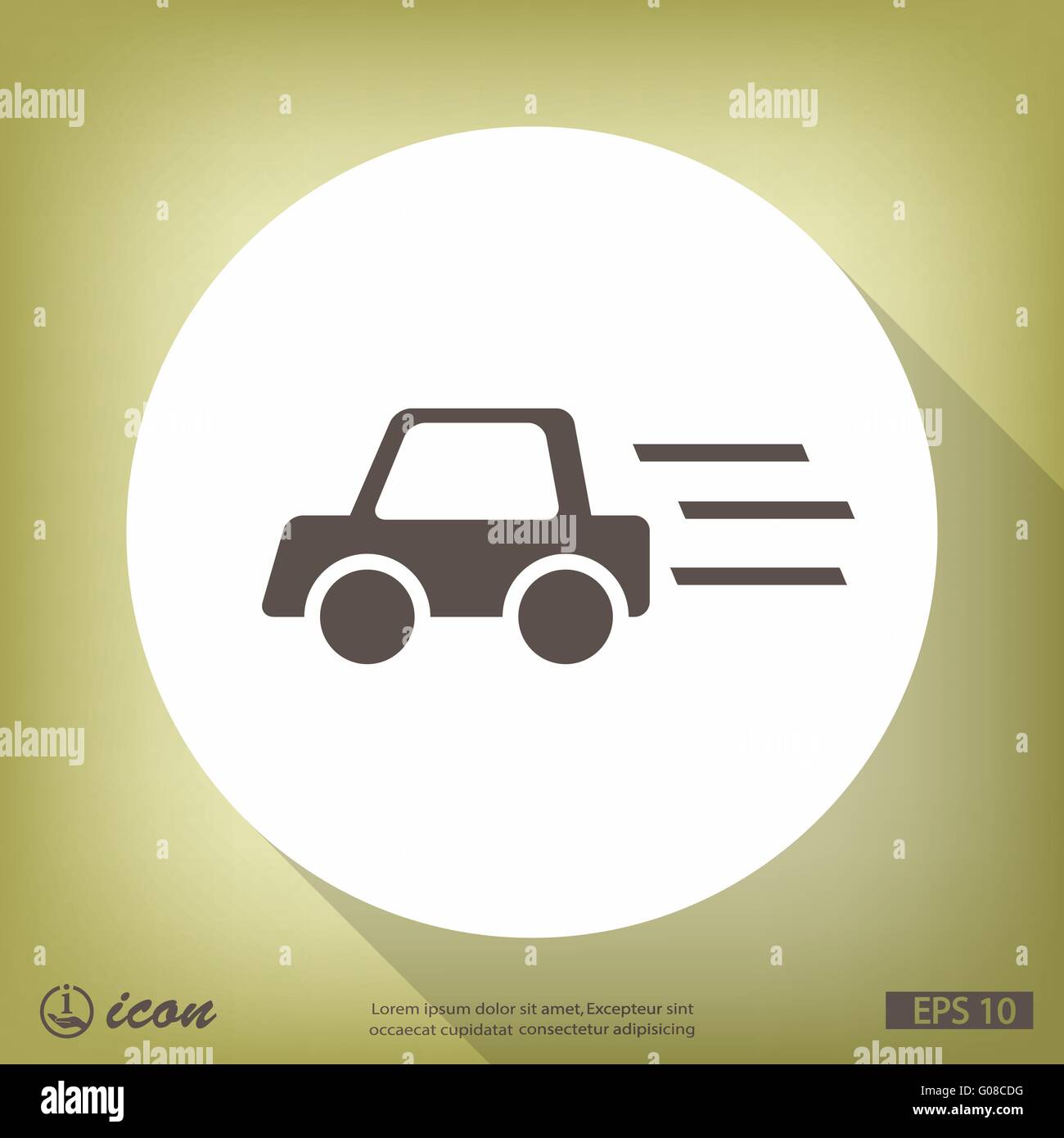 Pictograph of car. Vector concept illustration for design. Eps 10 Stock ...