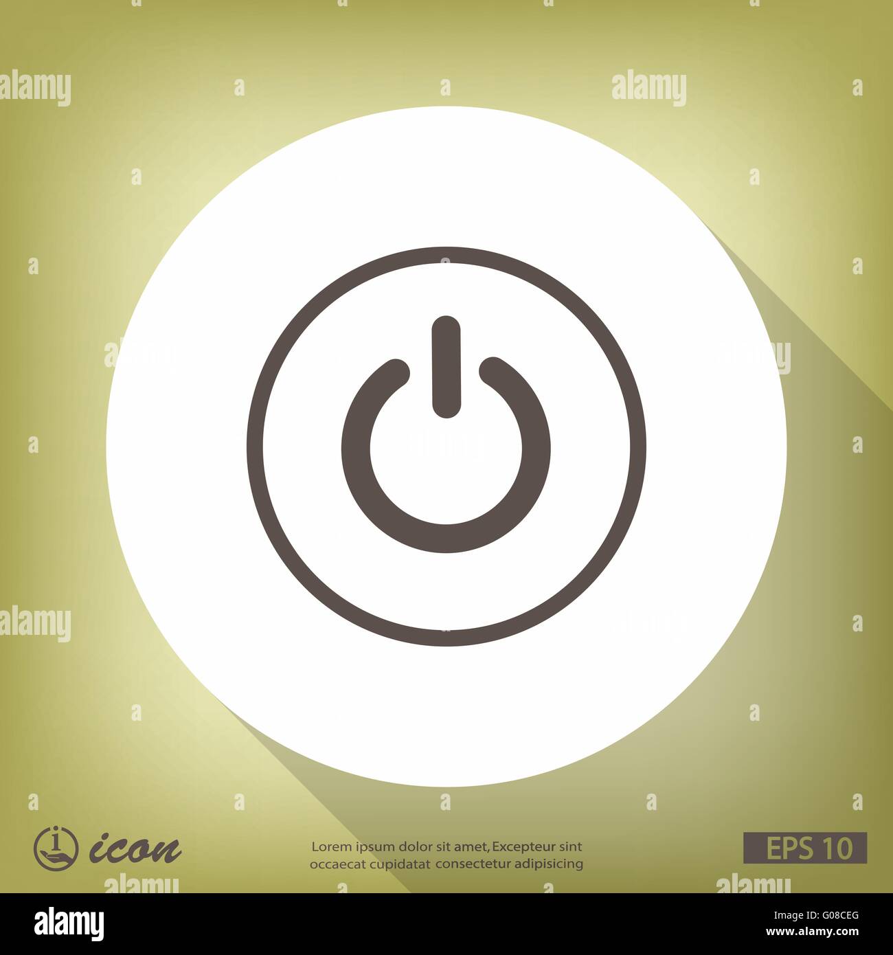 Pictograph of power. Vector concept illustration for design. Eps 10 ...