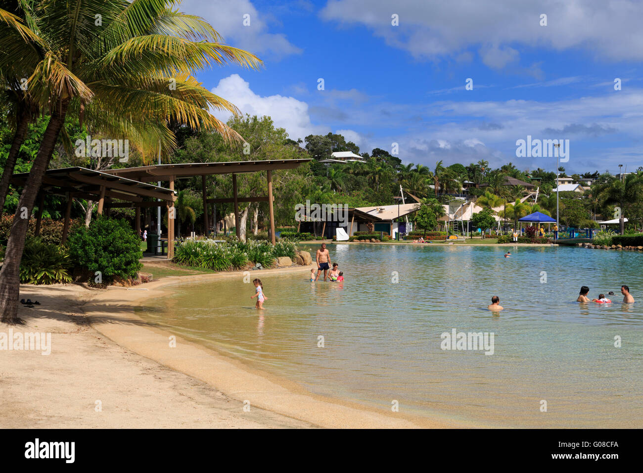 Airlie Lagoon, Airlie Beach, Queensland, Australia Stock Photo - Alamy