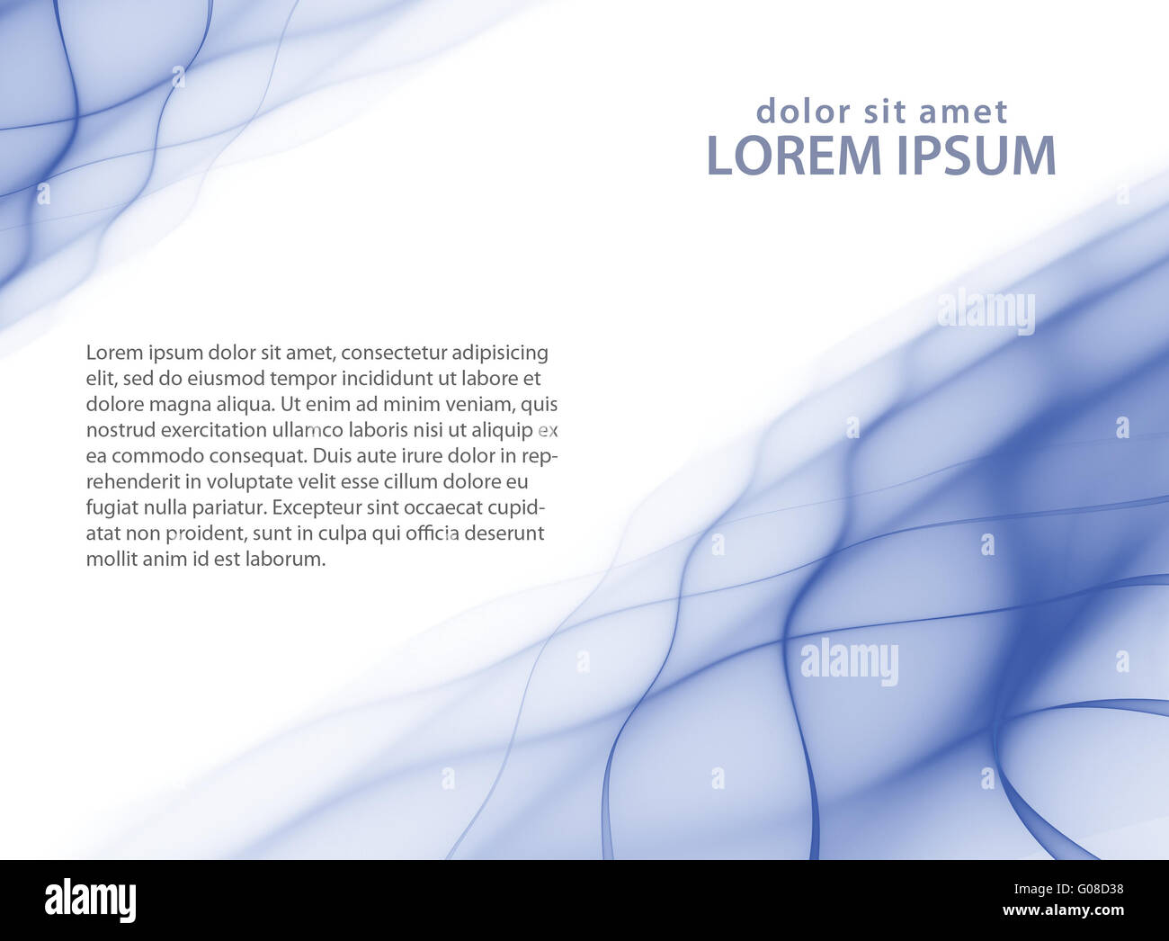 Ripple. Abstract page template with light blue background Stock Photo ...