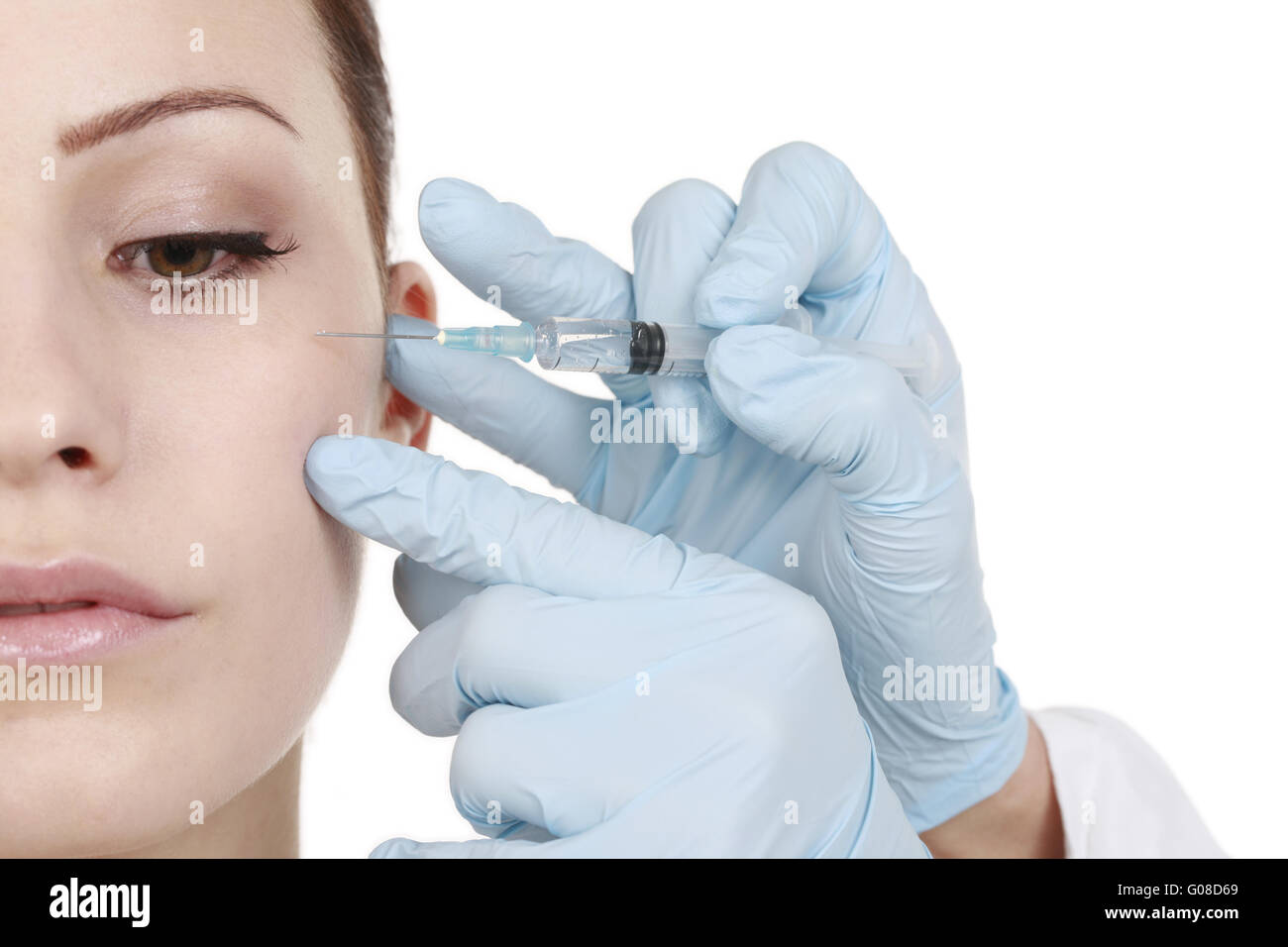 facial treatment with botulinum toxin Stock Photo - Alamy