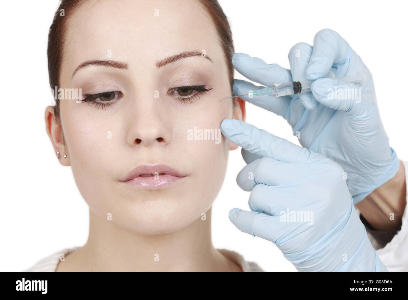 facial treatment with botulinum toxin Stock Photo - Alamy