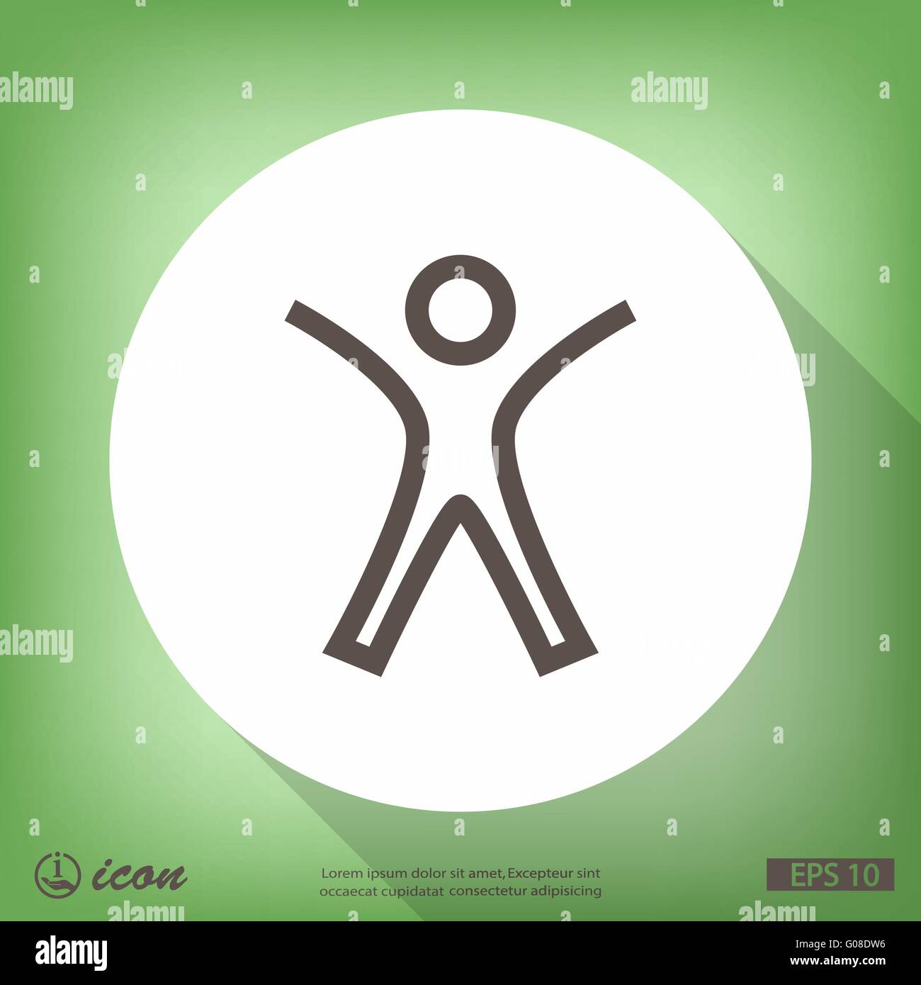 Pictograph of success people. Vector concept illustration for design ...