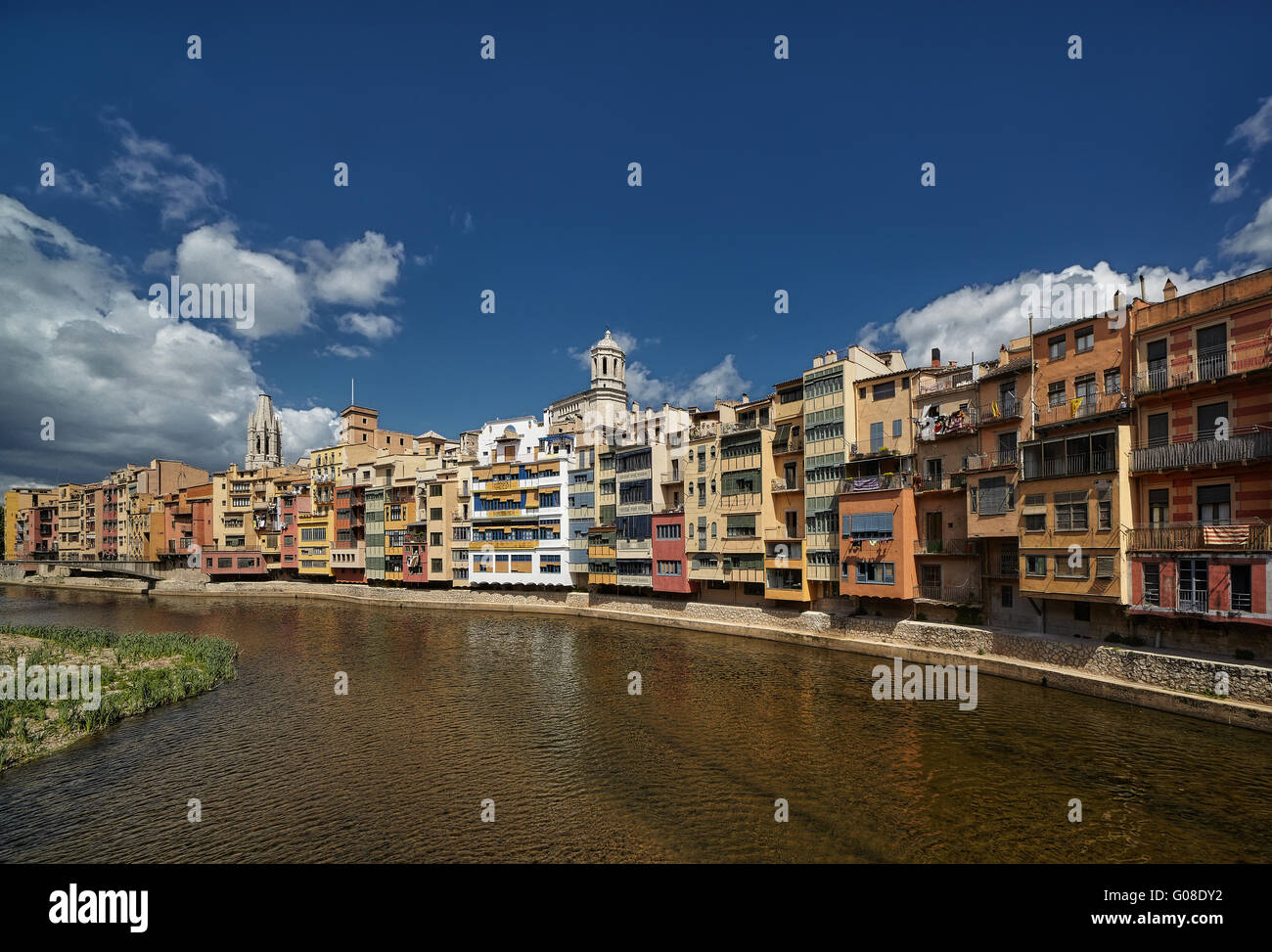 Street of Girona Stock Photo - Alamy