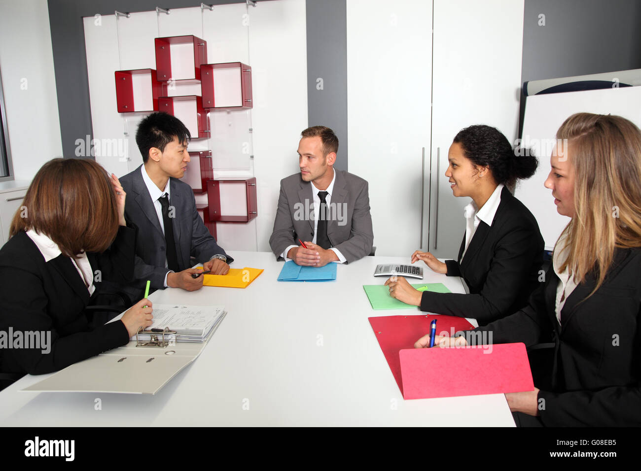 Team business executives working together hi-res stock photography and ...