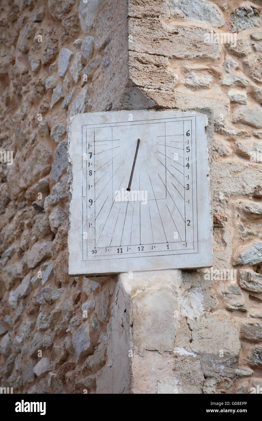 Old clock or sundial Stock Photo - Alamy