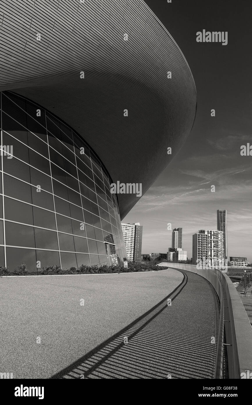 London Aquatics Centre designed by Zaha Hadid for London Olympics ...