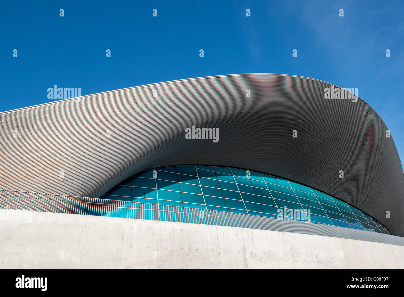 London Aquatics Centre designed by Zaha Hadid for London Olympics ...