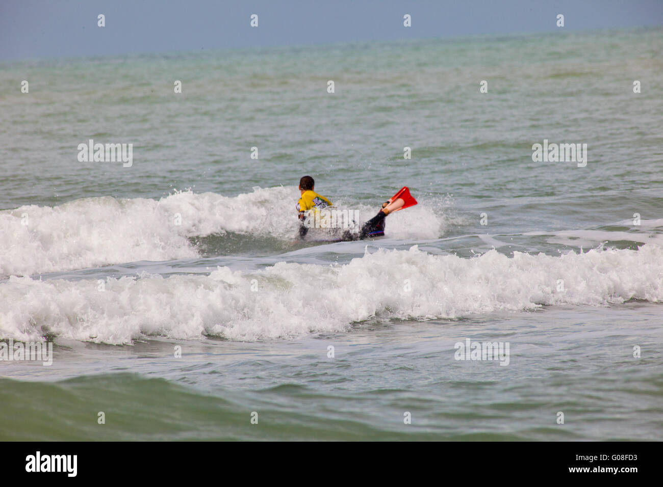 Bodyboader on 2nd Championship Impoxibol, 2011 Stock Photo - Alamy