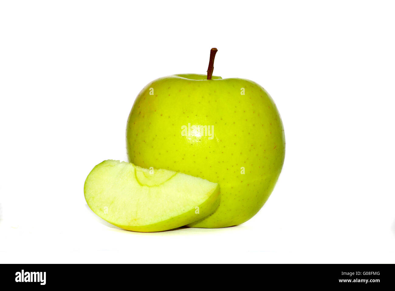 Apple on withe background Stock Photo - Alamy