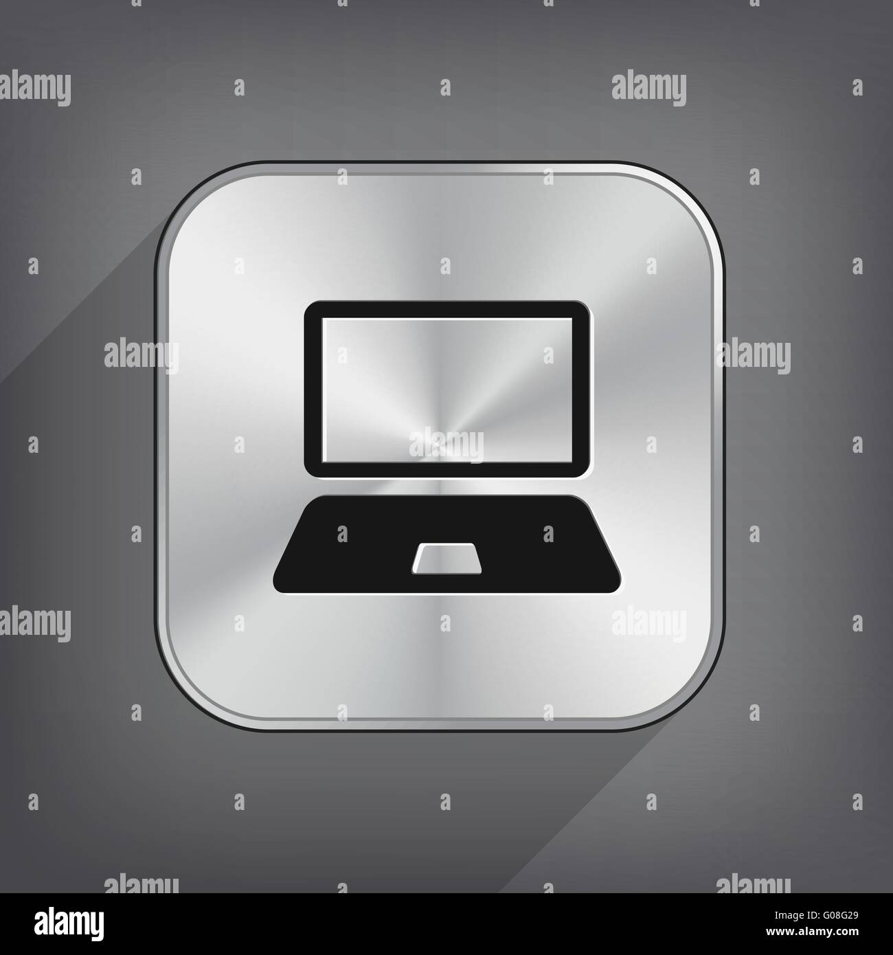 Pictograph of computer. Vector concept illustration for design. Eps 10 Stock Vector Image & Art ...