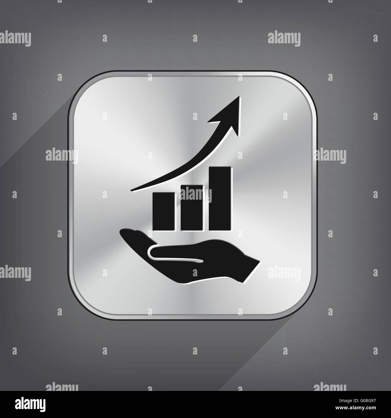 Pictograph of graph. Vector concept illustration for design. Eps 10 ...