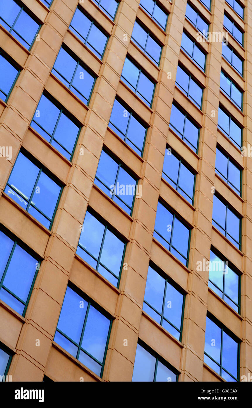 Vertical Business Background Of An Office Building Stock Photo - Alamy