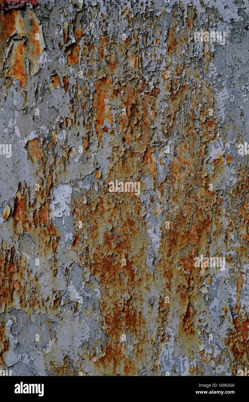Grungy Peeling Paint And Rust Background Texture Stock Photo - Alamy