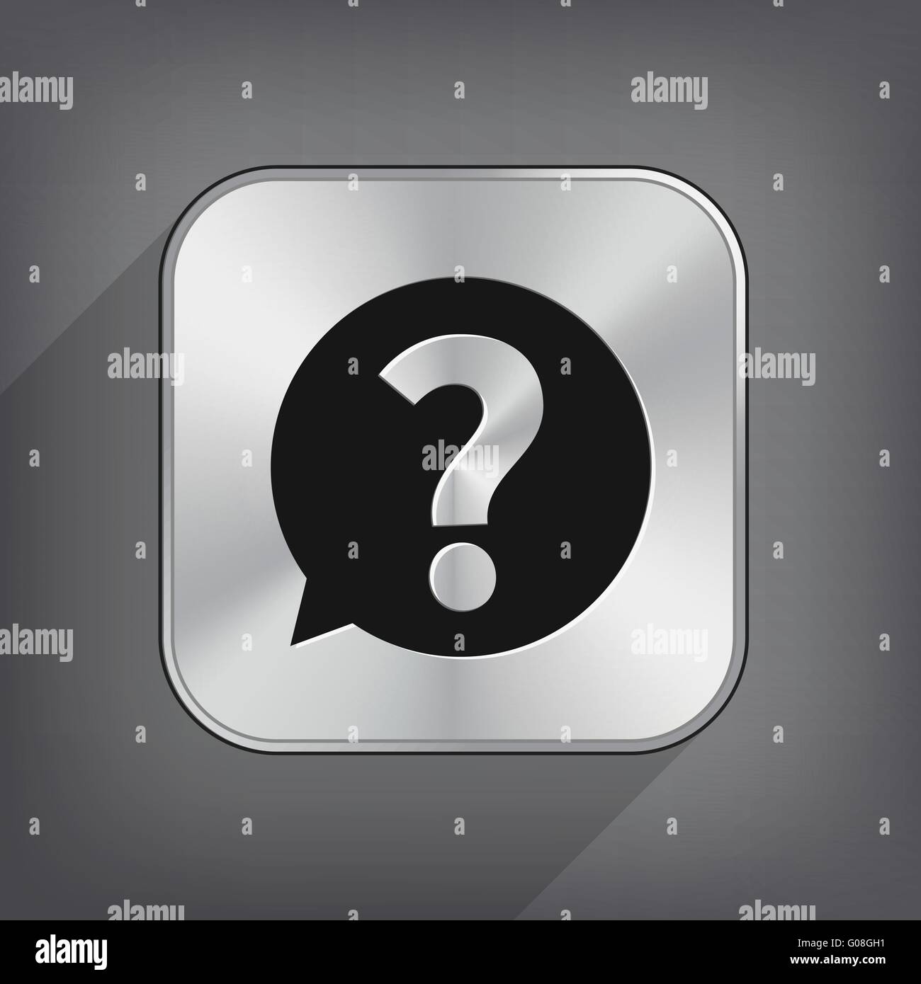 Pictograph of question mark. Vector concept illustration for design ...