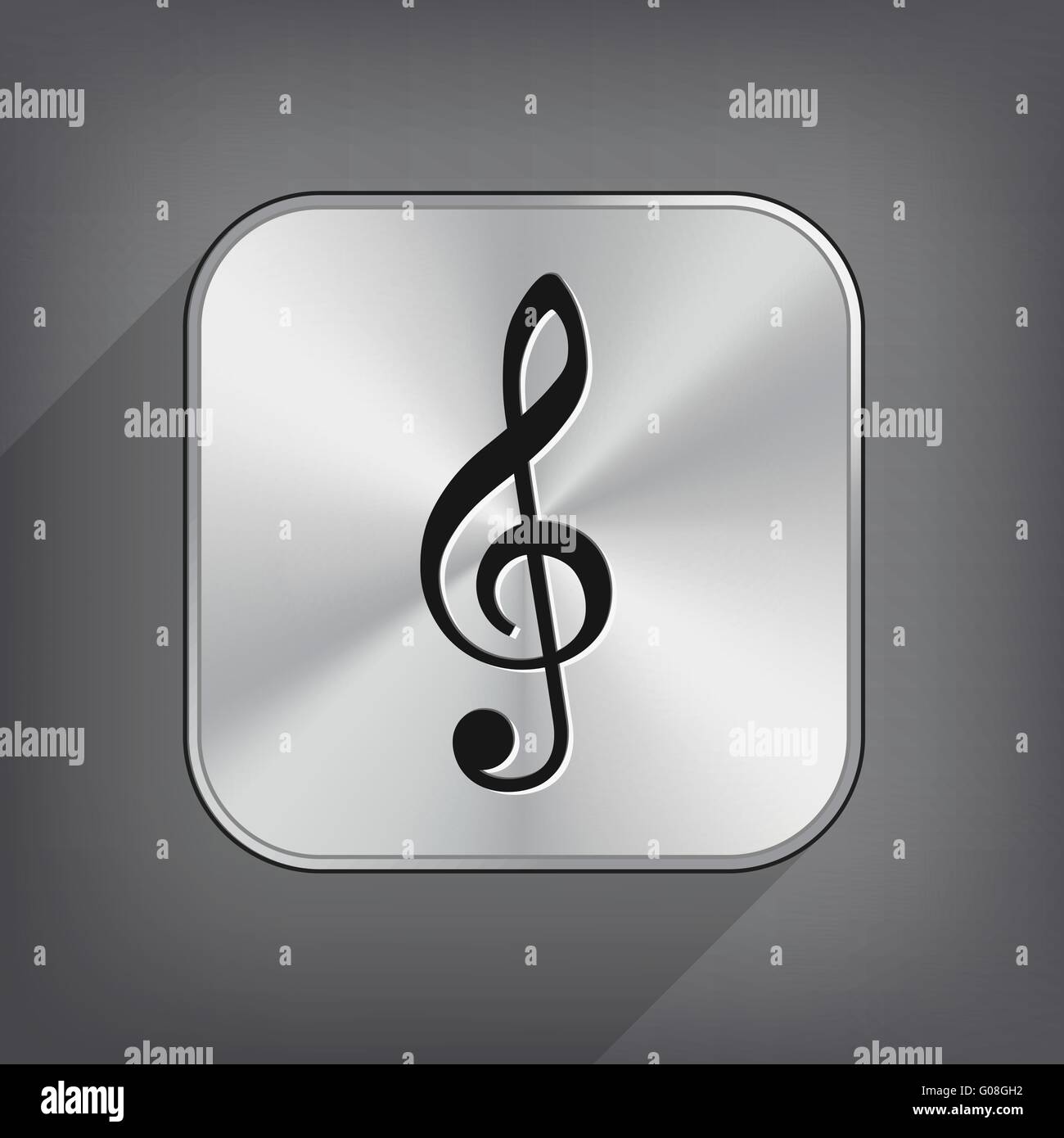 Pictograph of music key. Vector concept illustration for design. Eps 10 ...