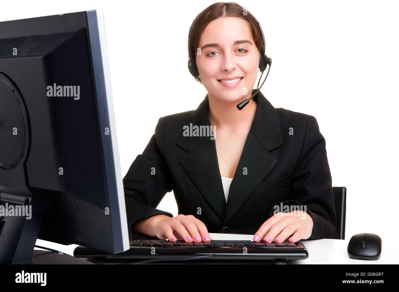 Business center desk hi-res stock photography and images - Alamy