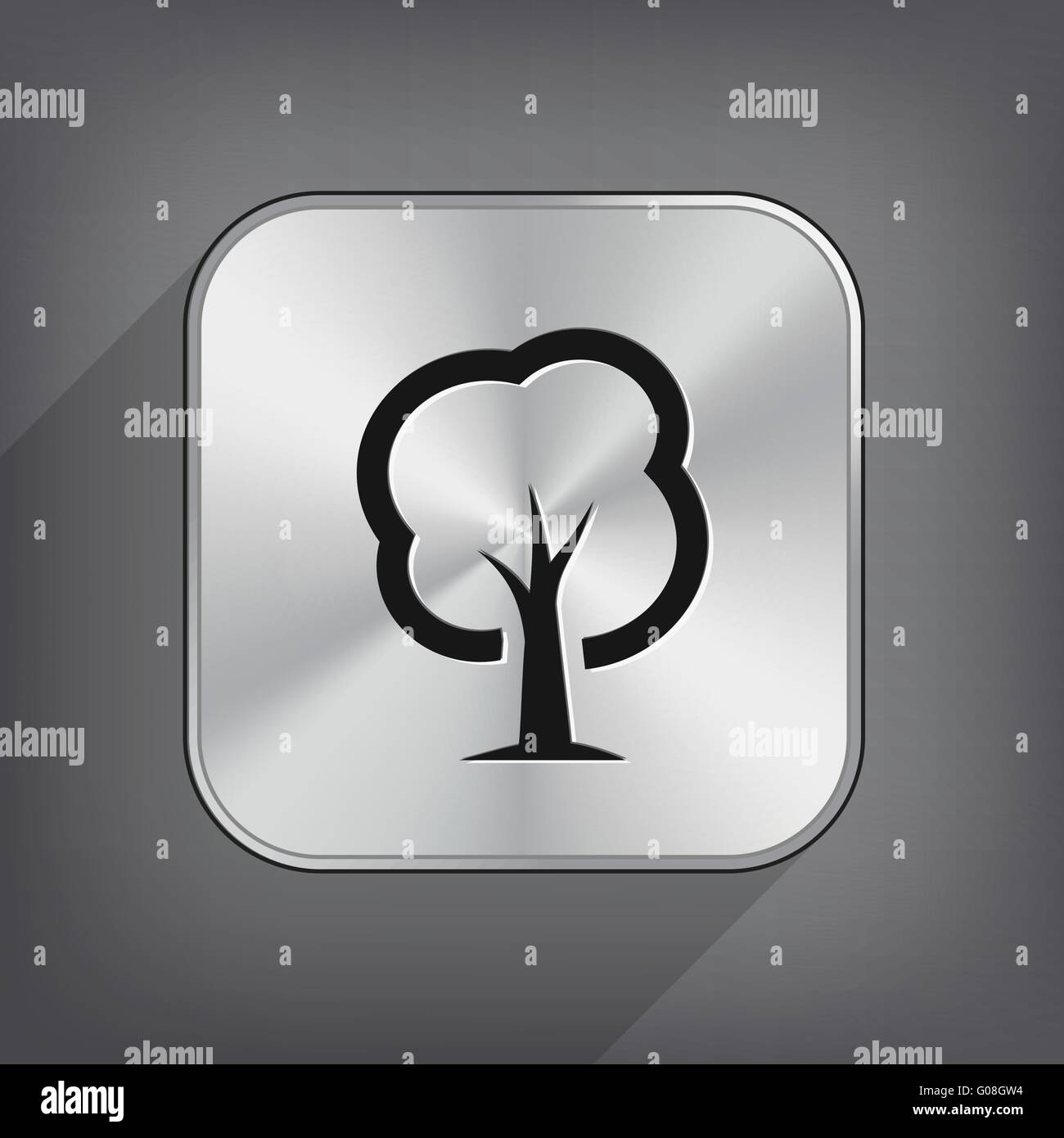 Pictograph of tree. Vector concept illustration for design. Eps 10 ...