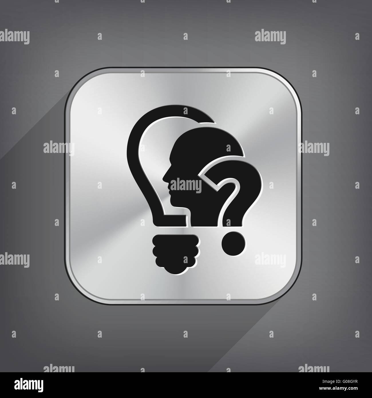 Pictograph of question mark and man. Vector concept illustration for ...