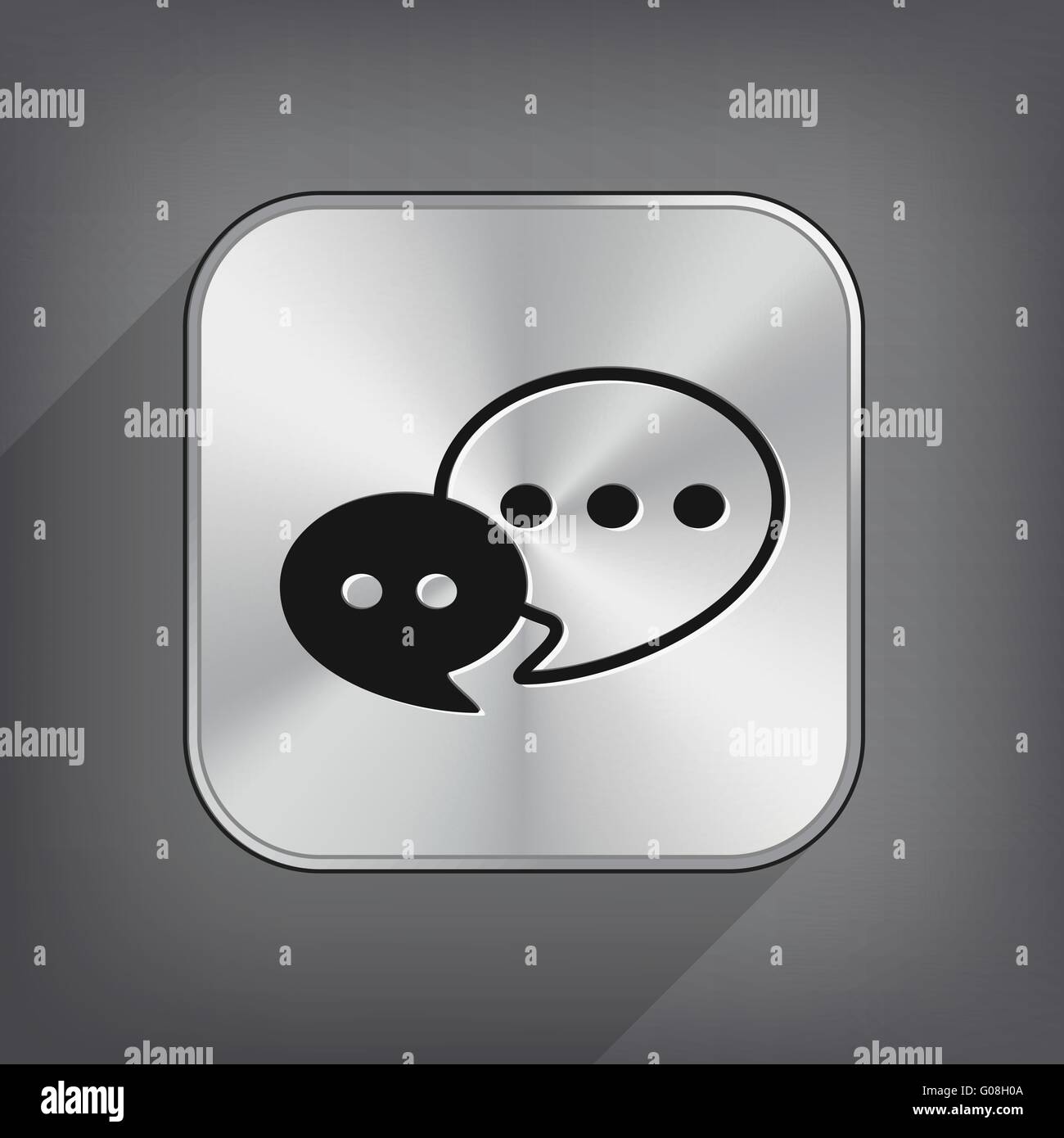Pictograph of message or chat. Vector concept illustration for design ...