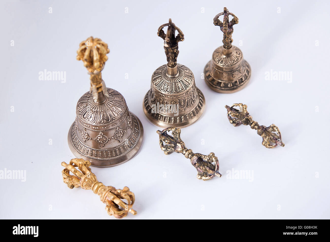 Brass prayer bell hi-res stock photography and images - Alamy