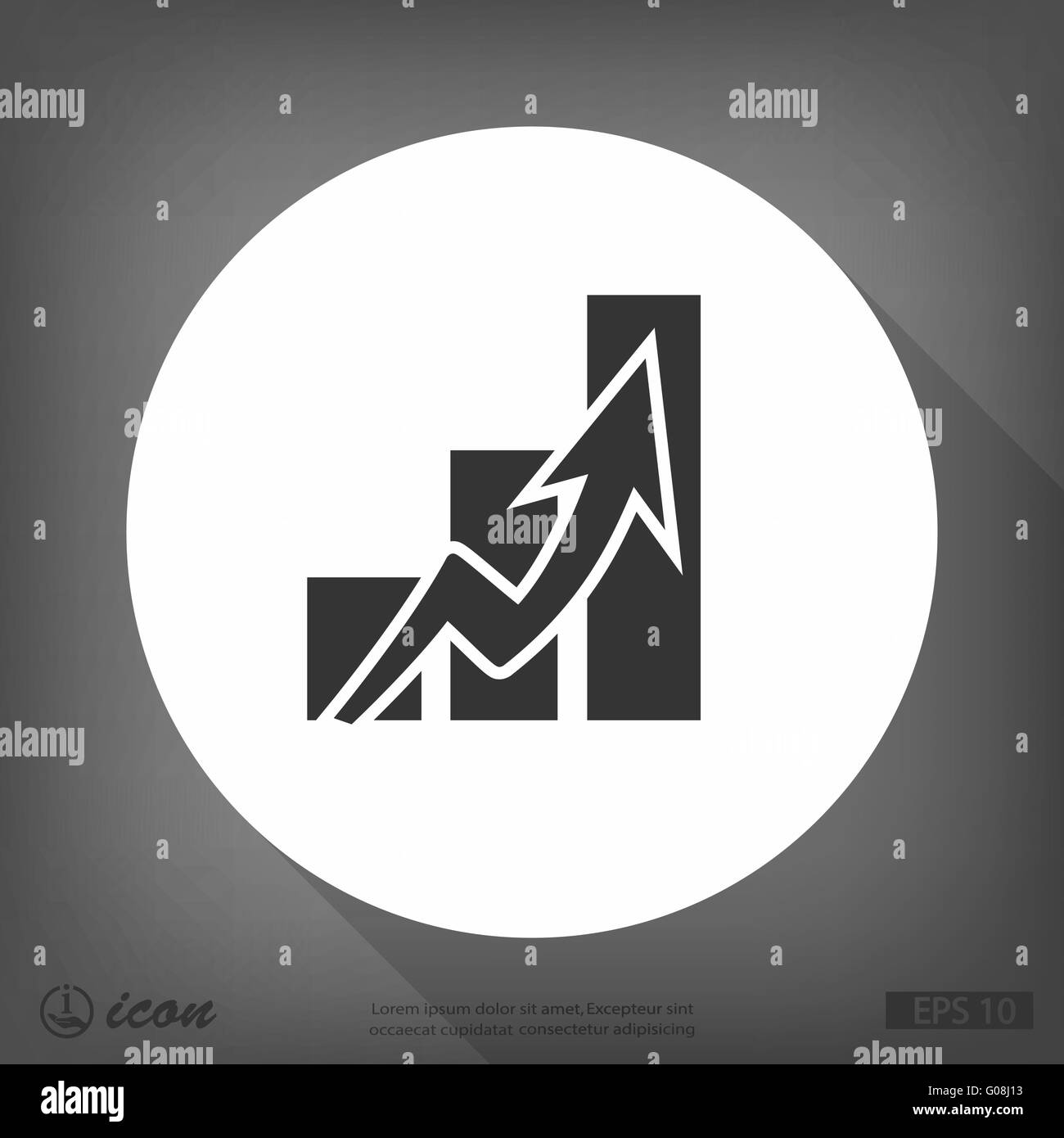 Pictograph of graph Stock Vector Image & Art - Alamy